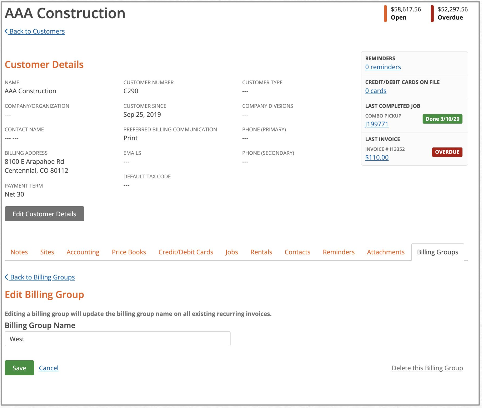 Use Billing Groups to Create Multi-Site Invoices via Batch Billing – ServiceCore