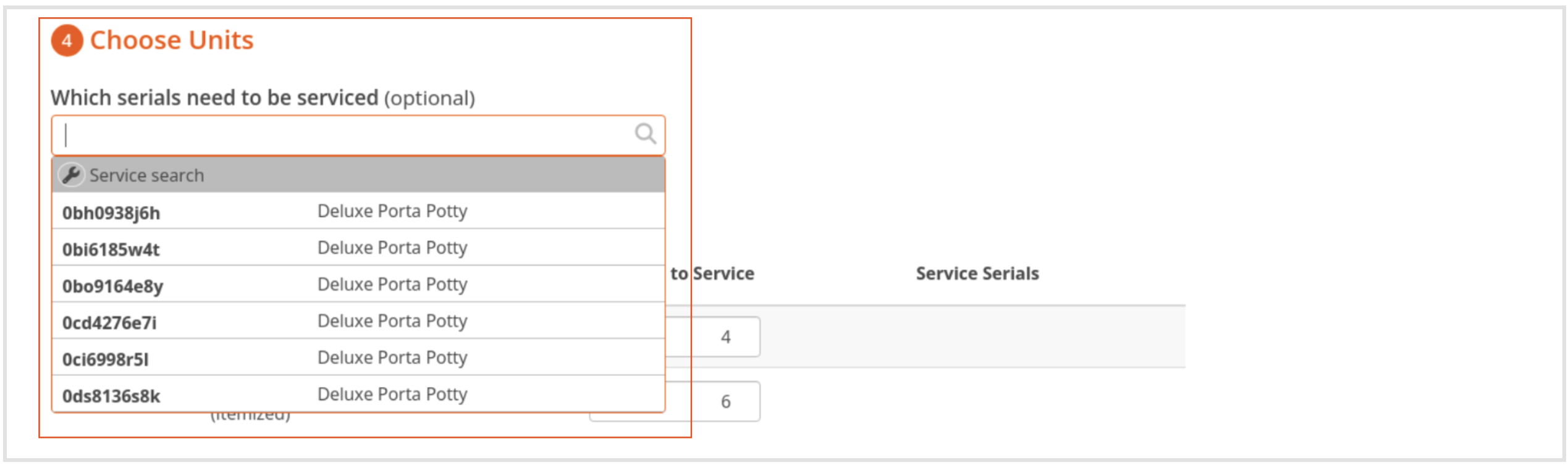 Inventory Item Selection on Service Jobs – ServiceCore