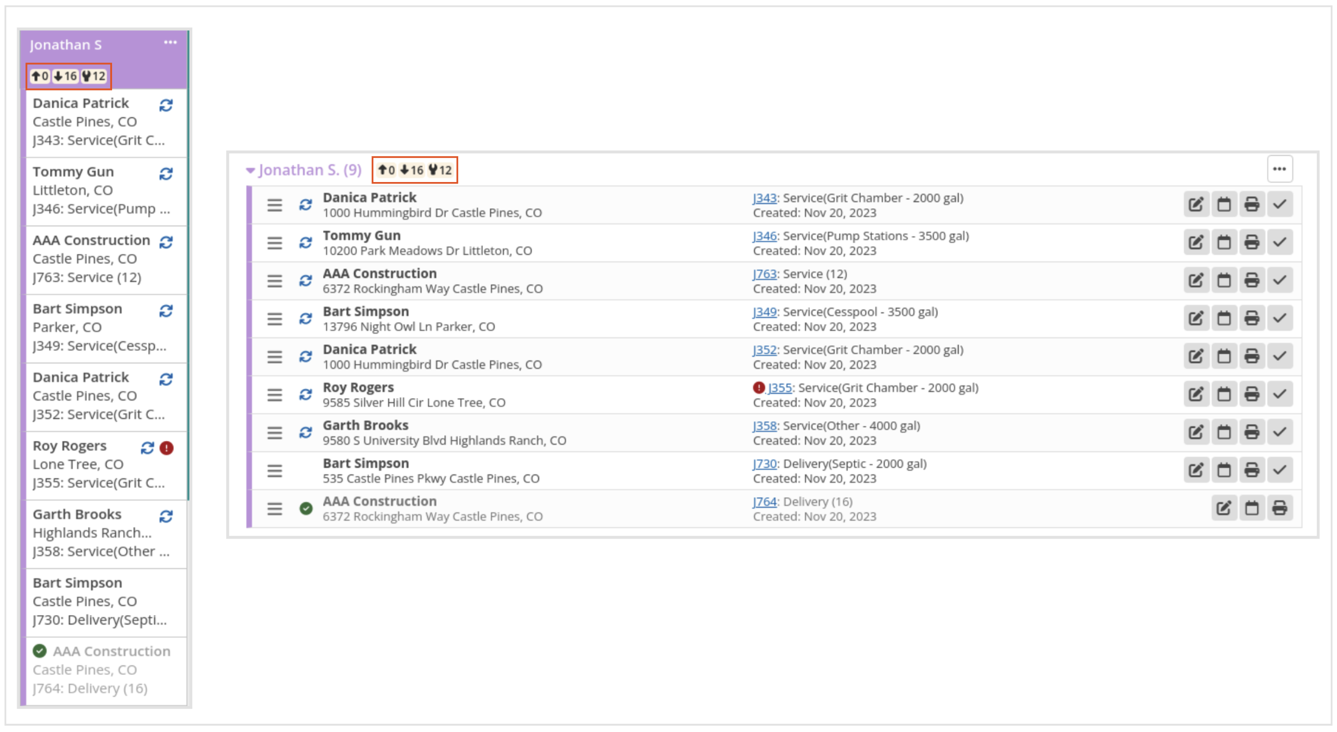Inventory Item Selection on Service Jobs – ServiceCore