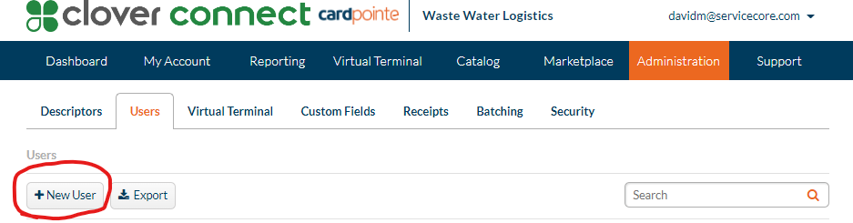 Manage Users, Reports, and Statements in CardPointe – ServiceCore