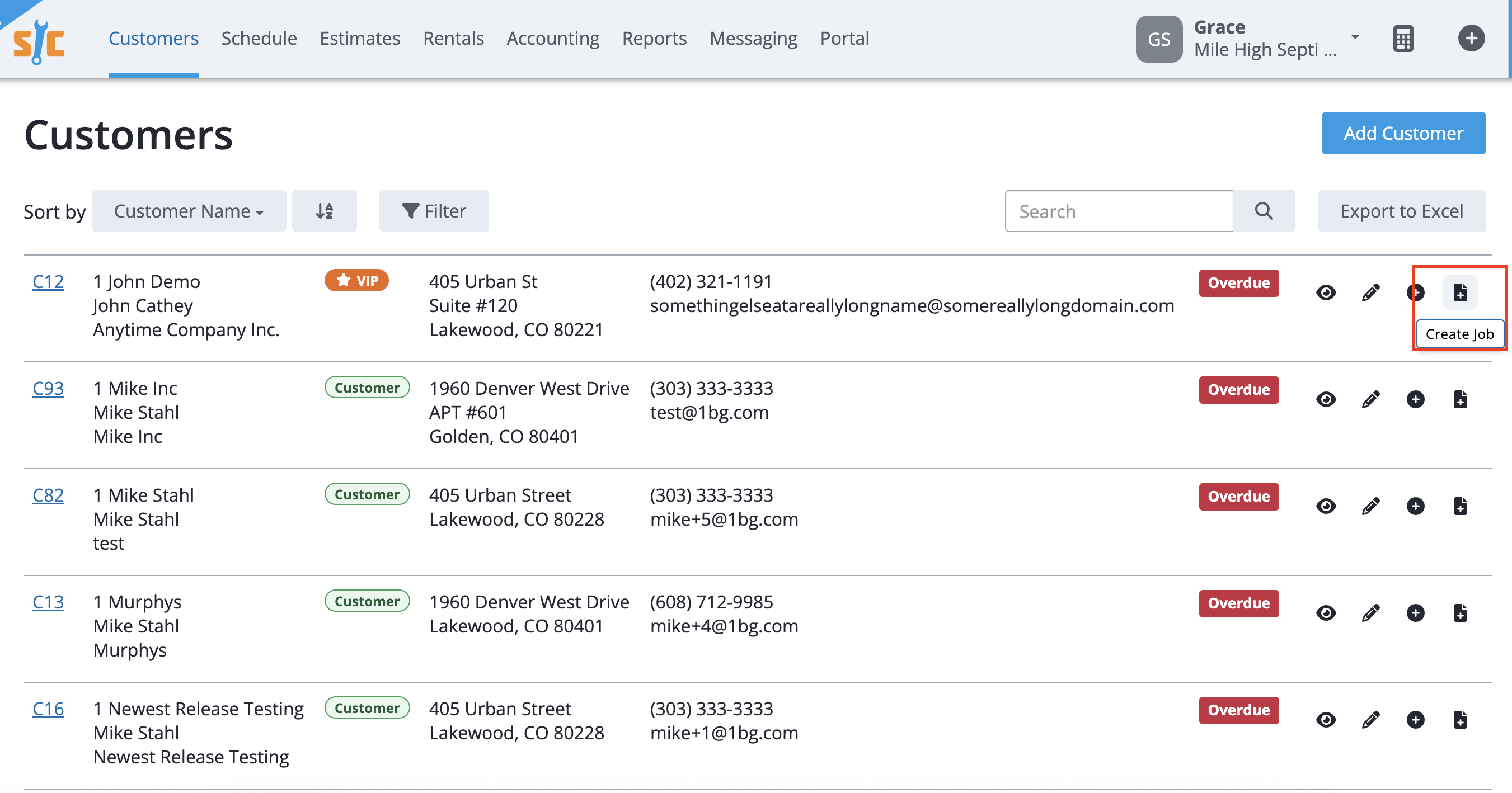 10/7/2025 - $0 Invoices in Batch Billing, Create Job Button on Customer Search, Advanced ...