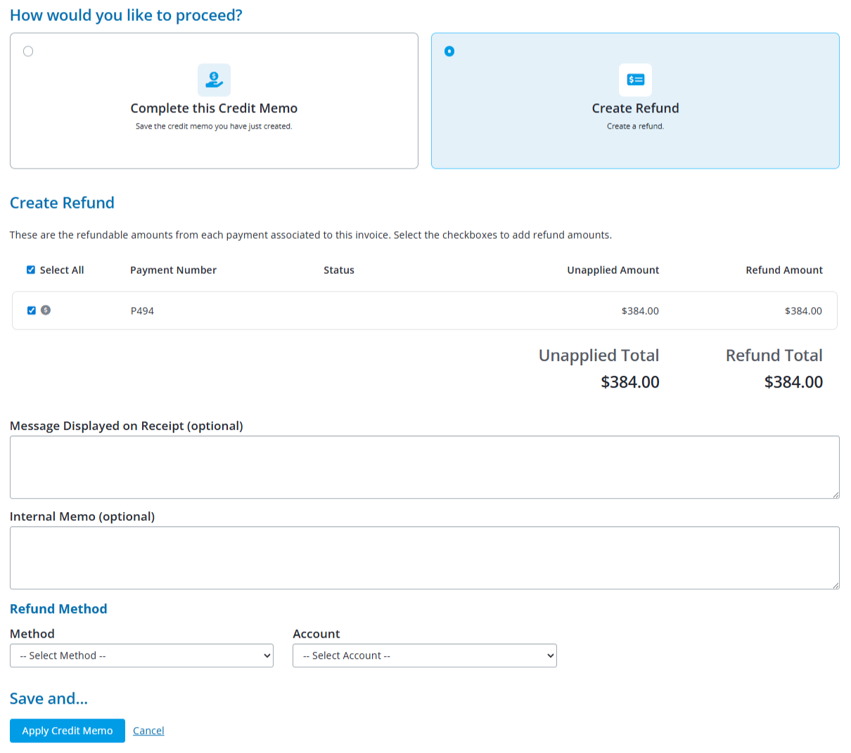 Manual Credit Memos Overview and FAQs – ServiceCore