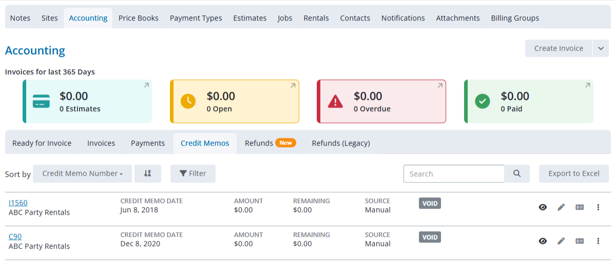 Manual Credit Memos Overview and FAQs – ServiceCore